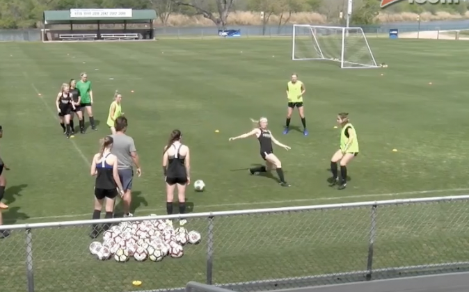 2 Sided 3v1 Drill - Soccer Toolbox